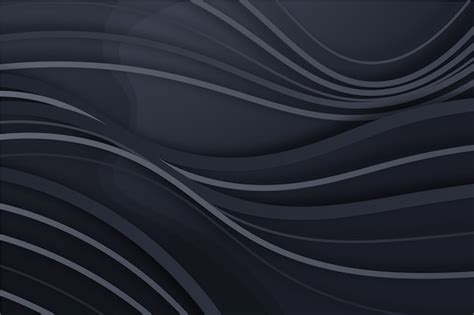 물결선이 있는 그라데이션 검정색 배경 무료 벡터