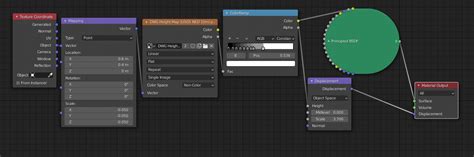 Node Editor Shading Artifacts In Cycles Displacement Blender Stack