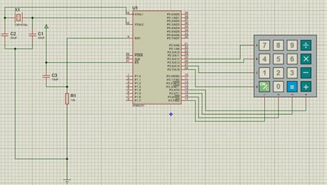 Interfacing 4x4 Keypad Matrix With 8051 Microcontroller