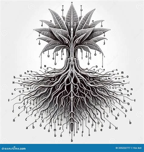 Ascii Root System The Intricate Root System Drawn Using Ascii C