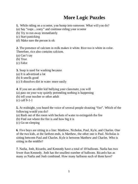 Logic Puzzle Grid Clarification What Am I Supposed To Doc Template PdfFiller