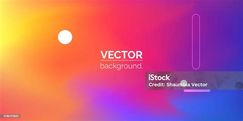 현대적인 흐릿한 그라데이션 여러 가지 빛깔의 추상적인 배경 랜딩 페이지 웹사이트 템플릿 디자인 3차원 형태에 대한 스톡 벡터