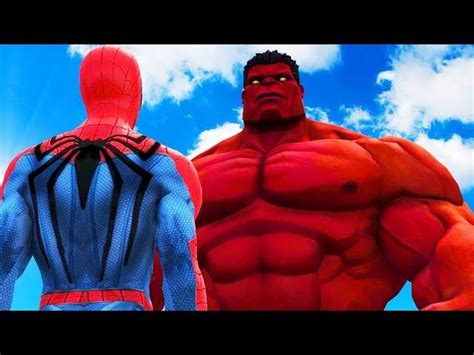 Red Hulk Vs Spiderman Spider Hulk Vs Red Hulk Epic Superheroes