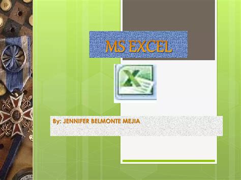 Microsoft Excel Basics Pptx