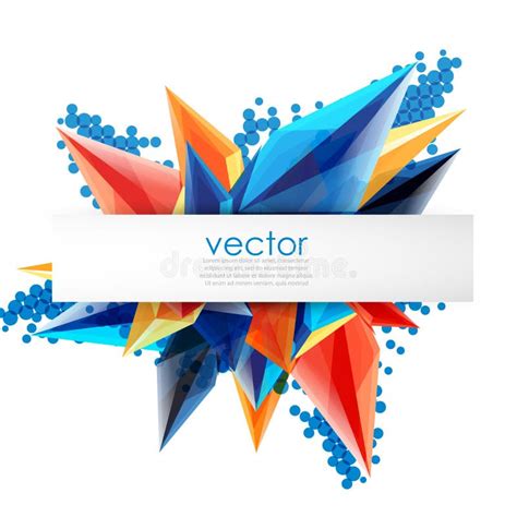 Цветной цветущий кристалл абстрактный фон вектора Иллюстрация вектора иллюстрации