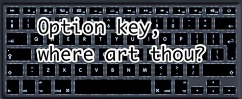 where is the option alt key on mac keyboards