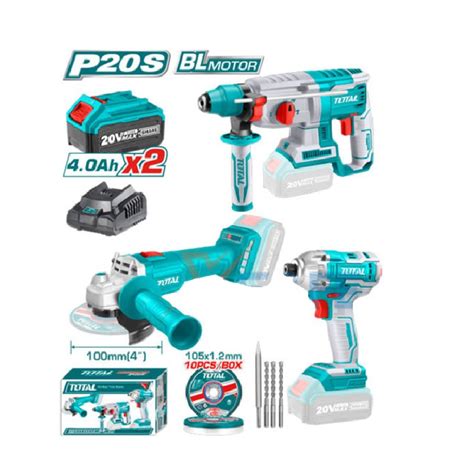 Total Lithium Ion Cordless 3 Pcs Combo Kit Tosli2301510 Toolbazaarpk