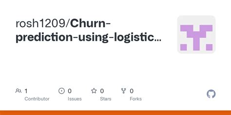 github rosh1209 churn prediction using logistic regression