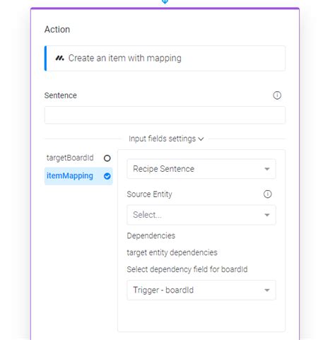 How To Populate Item Column Values From Custom Input Trigger Monday
