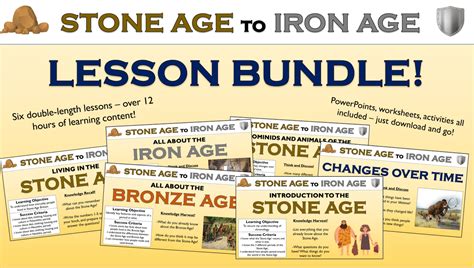 Stone Age To Iron Age Lesson Bundle Teaching Resources