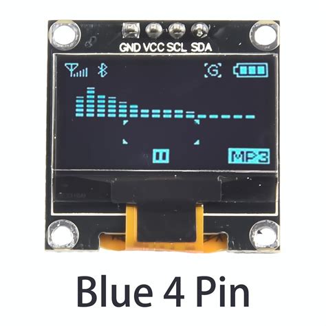 0 96in serial 7 4pin oled display module screen board for arduino blue