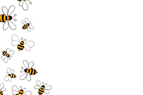 만화 귀여운 꿀벌 마스코트 빈 테이블메리 꿀벌 작은 말살 벡터 문자입니다 곤충 아이콘 초대 카드 벽지 학교 유치원을위한 휴일 템플릿 디자인 복사 공간 고급에 대한 스톡 벡터