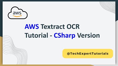 Aws Textract Api Ocr Tutorial Learn Aws Ocr Text Extraction Basics In Csharp Youtube