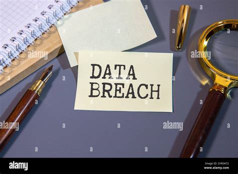 Text Caption Presenting Data Breach Concept Meaning Security Incident Where Sensitive Protected
