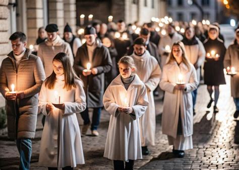 Sacred All Saints Day Scene And Tradition Premium Ai Generated Image