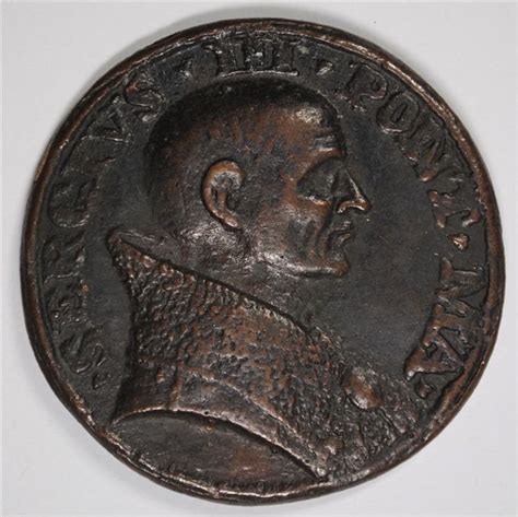 BRONZE PAPAL MEDAL: POPE SERGIUS II 904-911