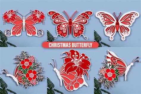 Combo Paper Cut Template For Christmas Graphic By Bich Paper Art