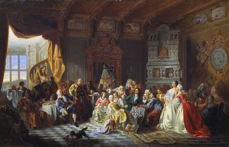 Assembly At The Court Of Peter The Great Oil Painting Reproduction