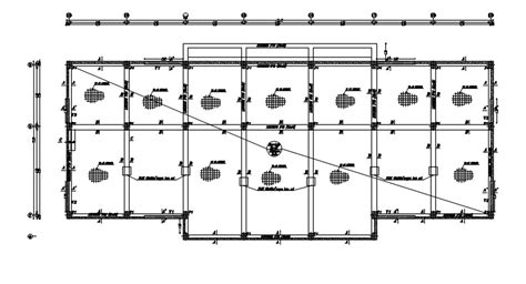 Raft Foundation Layout Plan With Details In Autocad Drawing Cad File Dwg File