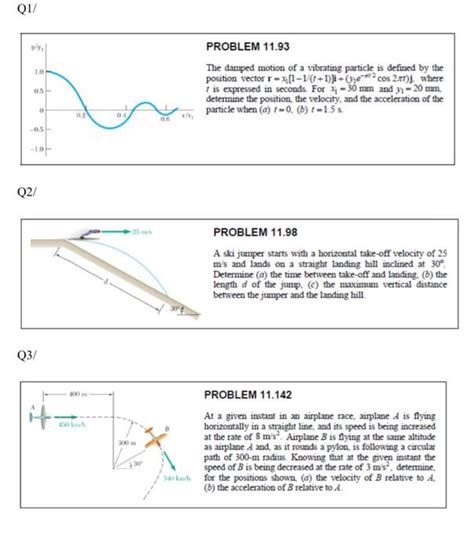 solved q1 10 problem 11 93 the damped motion of a vibrating