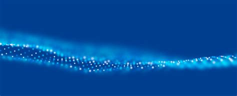 추상 파란색 파티클 배경입니다 점 풍경이 있는 흐름 파 디지털 데이터 구조 미래의 메시 또는 사운드 그리드 패턴 점 시각화 기술 벡터 그림 0명에 대한 스톡 벡터 아트 및