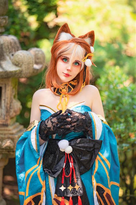 Miss Hina Gorou Genshin Impact Cosplay By Mangoecos On Deviantart