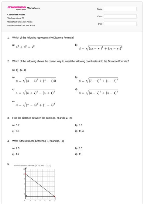 50 Coordinate Proofs Worksheets On Wayground Free And Printable
