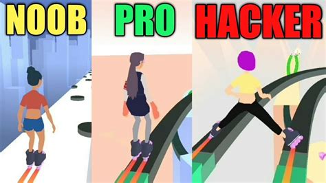 NOOB Vs PRO Vs HACKER In Sky Roller Gameplay YouTube