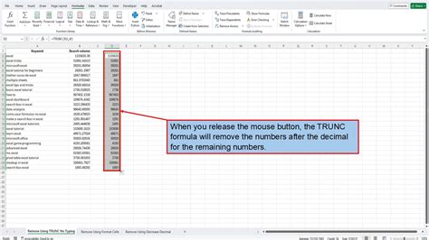 How To Remove Numbers After The Decimal In Excel Marks Excel Tips