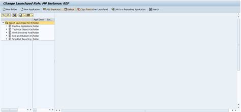 Lpd Mp Rep Cust Sap Tcode Mp Report Launchpad Customizing