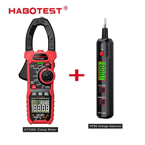 Habotest Ht208d Ht89 Digital Clamp Meter Pro 1000a 1000v Ac Dc Current Clamp True Rms Pliers