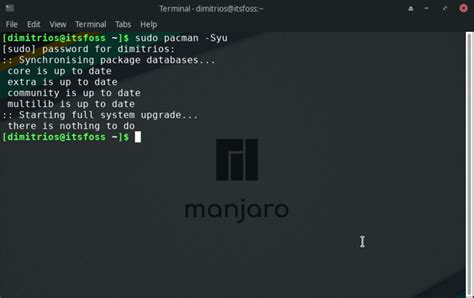 How To Update Manjaro And Arch Linux