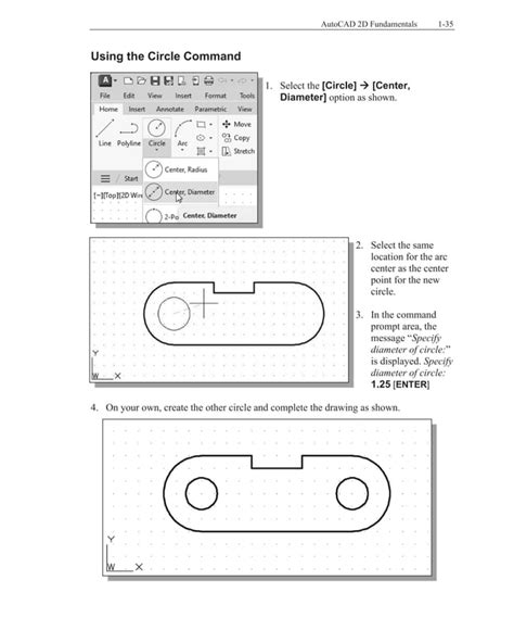 Autocad 2024 2dfundamentals Circles Planar And Curves Excercises Pdf 3 D Graphics