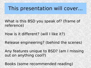 BSD For Linux Users PPT