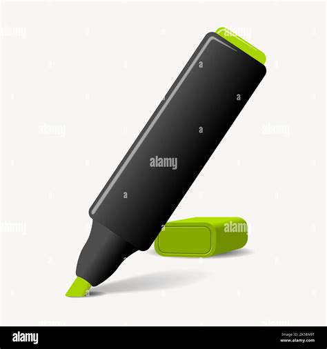 Green Highlighter Pen Clipart Illustration Vector Stock Vector Image And Art Alamy