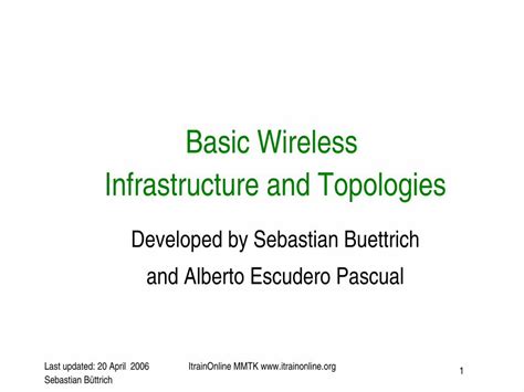 Pdf Wireless Basic Infrastructure Topology Slides Dokumen Tips