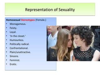 Sexuality Media Representation PPT