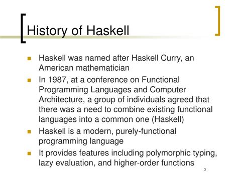 Ppt Haskell Powerpoint Presentation Free Download Id4145881