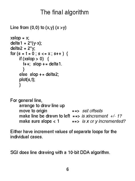 Cs 426 Lecture 7 Scan Conversion Of Lines And Curves