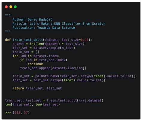 Lets Make A Knn Classifier From Scratch Towards Data Science