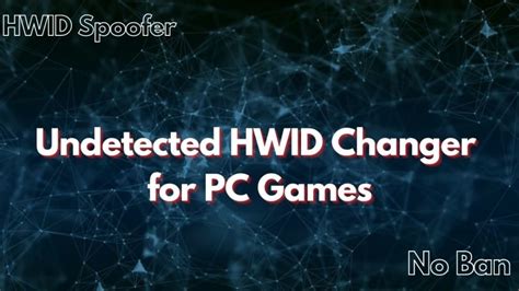 HWID Spoofer Undetected HWID Changer For PC Games SideGamer