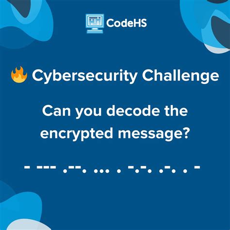Codehs On Linkedin 🔥 Cybersecurity Challenge Can You Decode The Encrypted Message