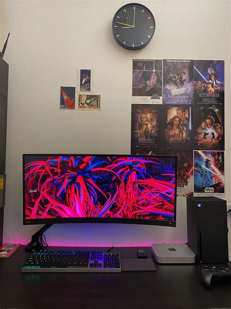 Curved And Flat Dual Monitor Setup Monitors
