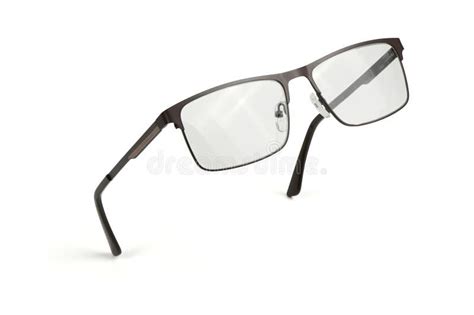 Reading Glasses Isolated On White Background Glasses Hang In Air Stock