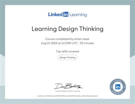 Eman Saad On Linkedin Certificate Of Completion