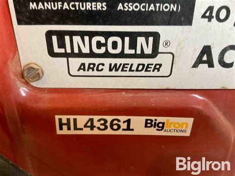 Lincoln Ac 225 S Arc Welder Bigiron Auctions