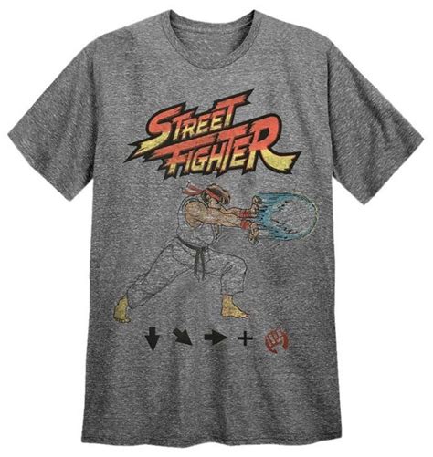 Capcom Mens Street Fighter Tee T Shirt Video Game Series Rex