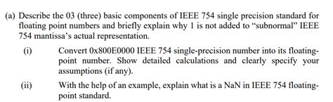 Solved A Describe The 03 Three Basic Components Of Ieee