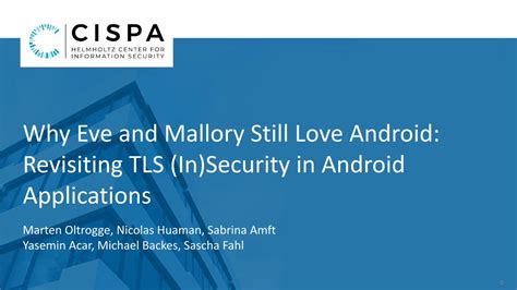 Pdf Applications Revisiting Tls In Security In Android Why Dokumen Tips