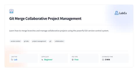 Merge Branches And Collaborate With Git Labex
